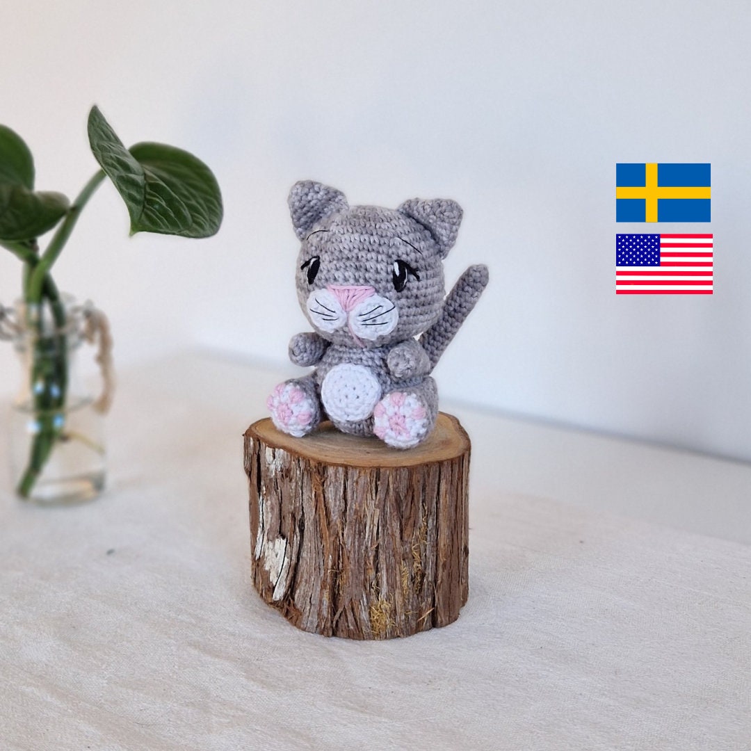 PDF Crochet Pattern 'farm Animals' Doris the Cat Us-terms Stroller ...