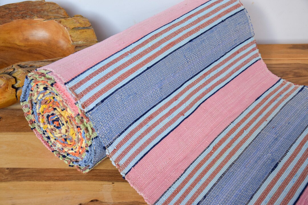 15,5m X 62cm ~ 16yard X24" (price/meter) Handmade Rag Rug Carpet Rug ...