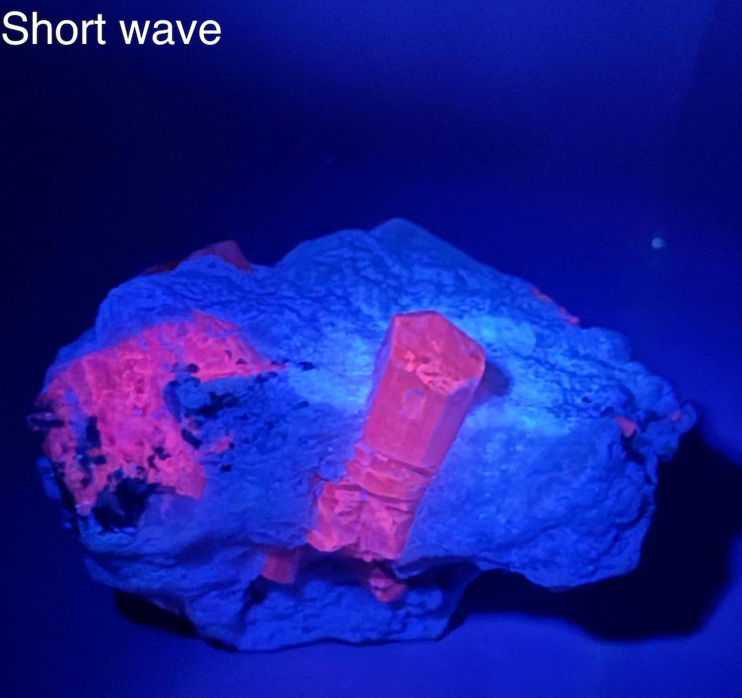 75 Gram Natural Fluorescent Transparent Scapolite Crystal on Matrix - Etsy