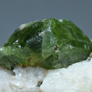 820g Well Terminated Natural Deep Green Diopside Crystals on Matrix ...