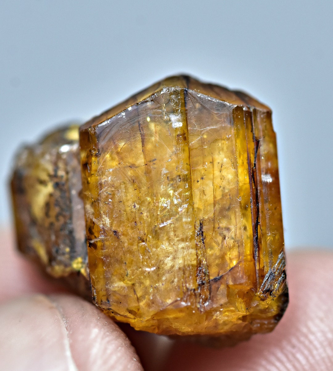 15.65 Carat , Rare Color , Transparent Fluorescent Scapolite Crystal on ...