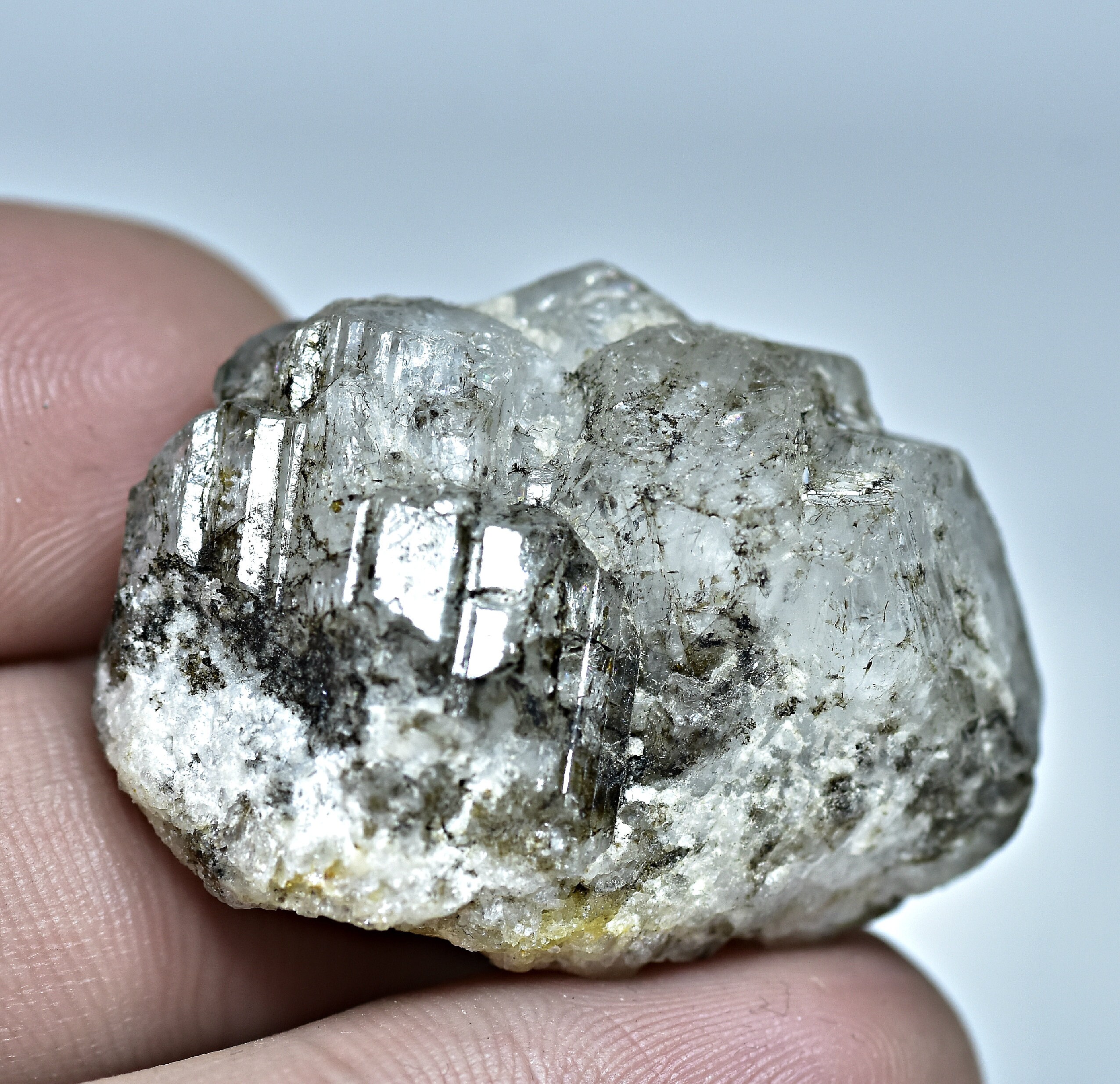 92 Carat Rare Natural Fluorescent Marialite Scapolite Crystals on ...