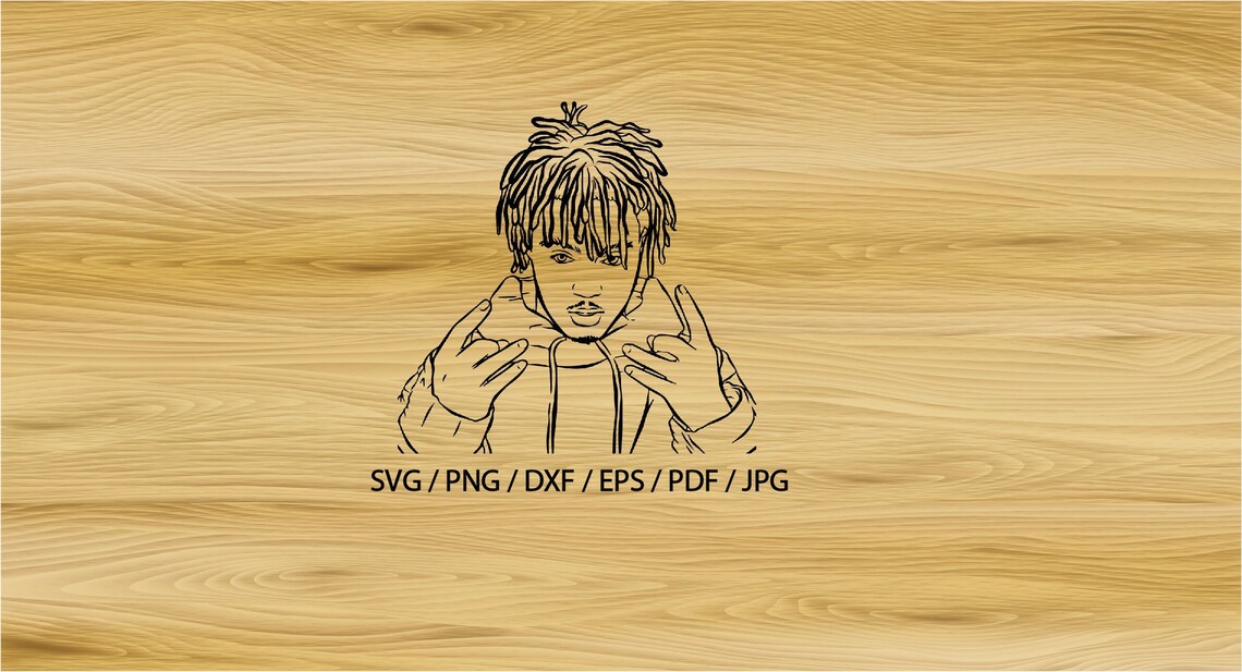 Juice Wrld 999 Rapper SVG Pdf Png Dxf Eps Jpg Rap Cricut Laser | Etsy