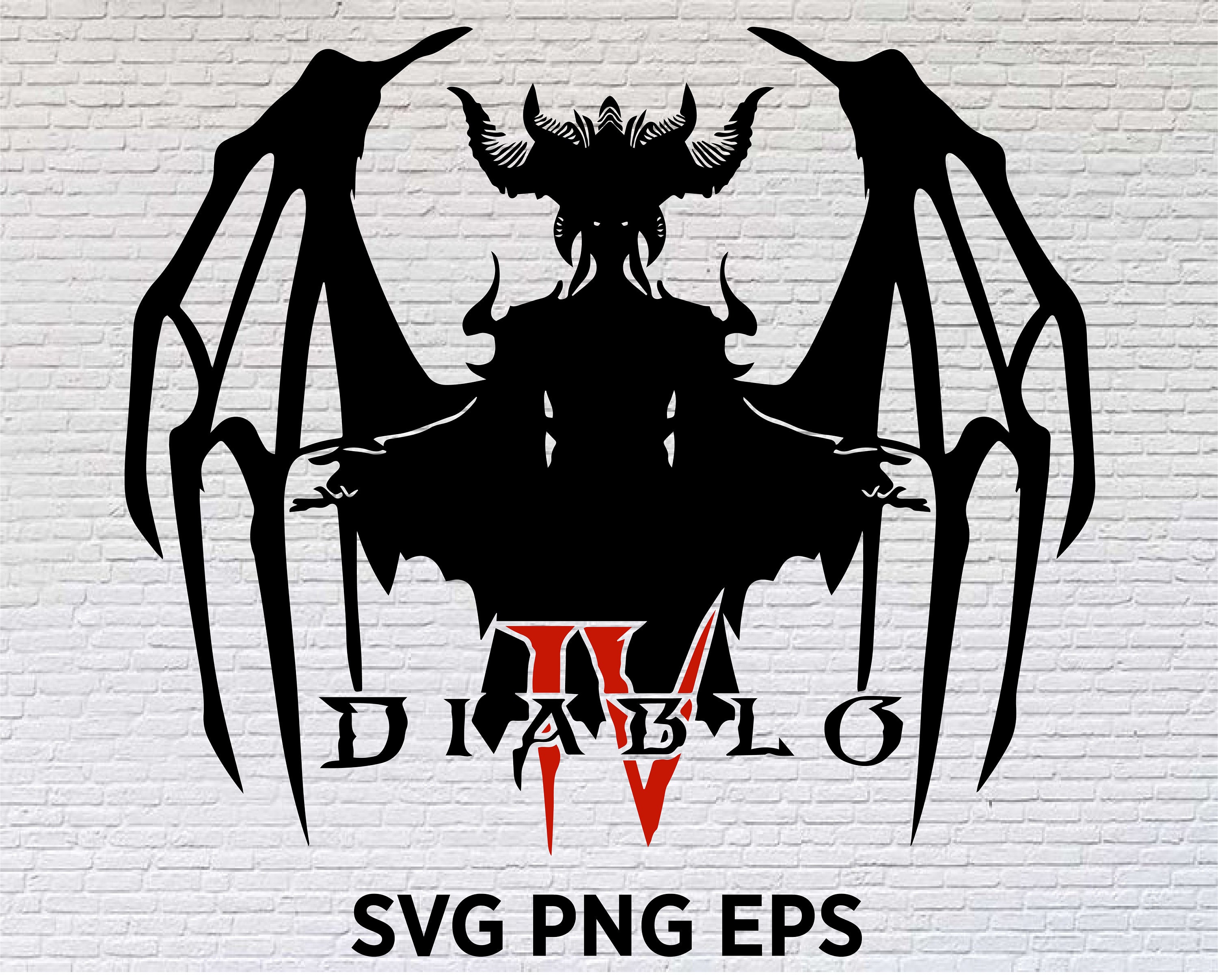 Diablo 4 Svg Png Eps Lilith Silhouette Svg - Etsy UK