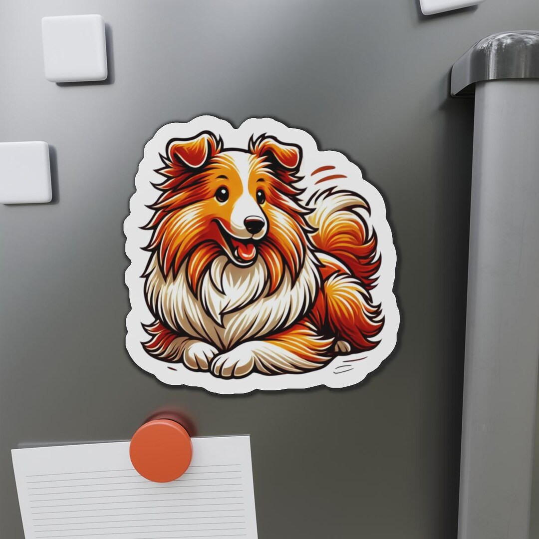 Sheltie Die-cut Magnet - Etsy