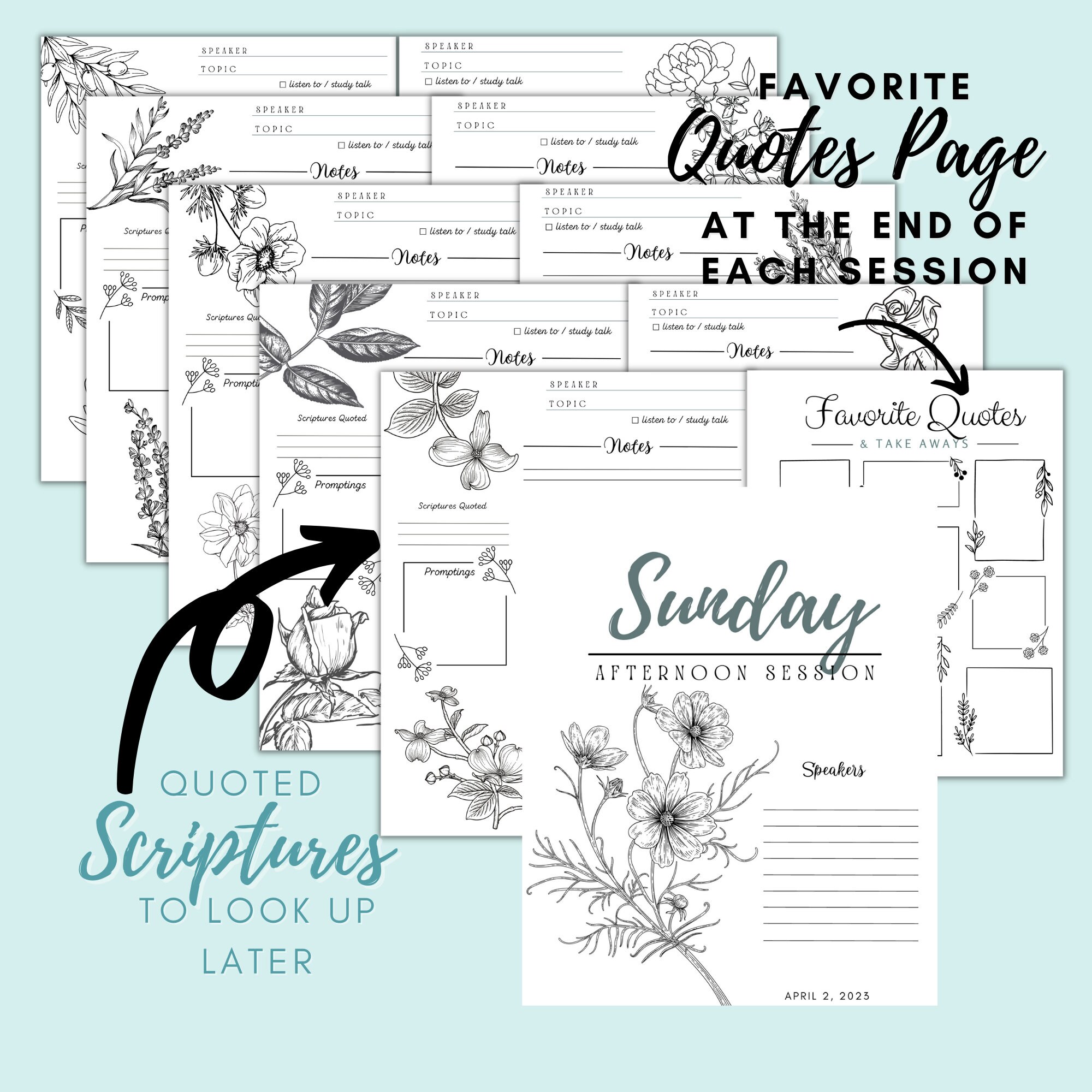 April 2024 General Conference Packet for Women and Young Women - Etsy