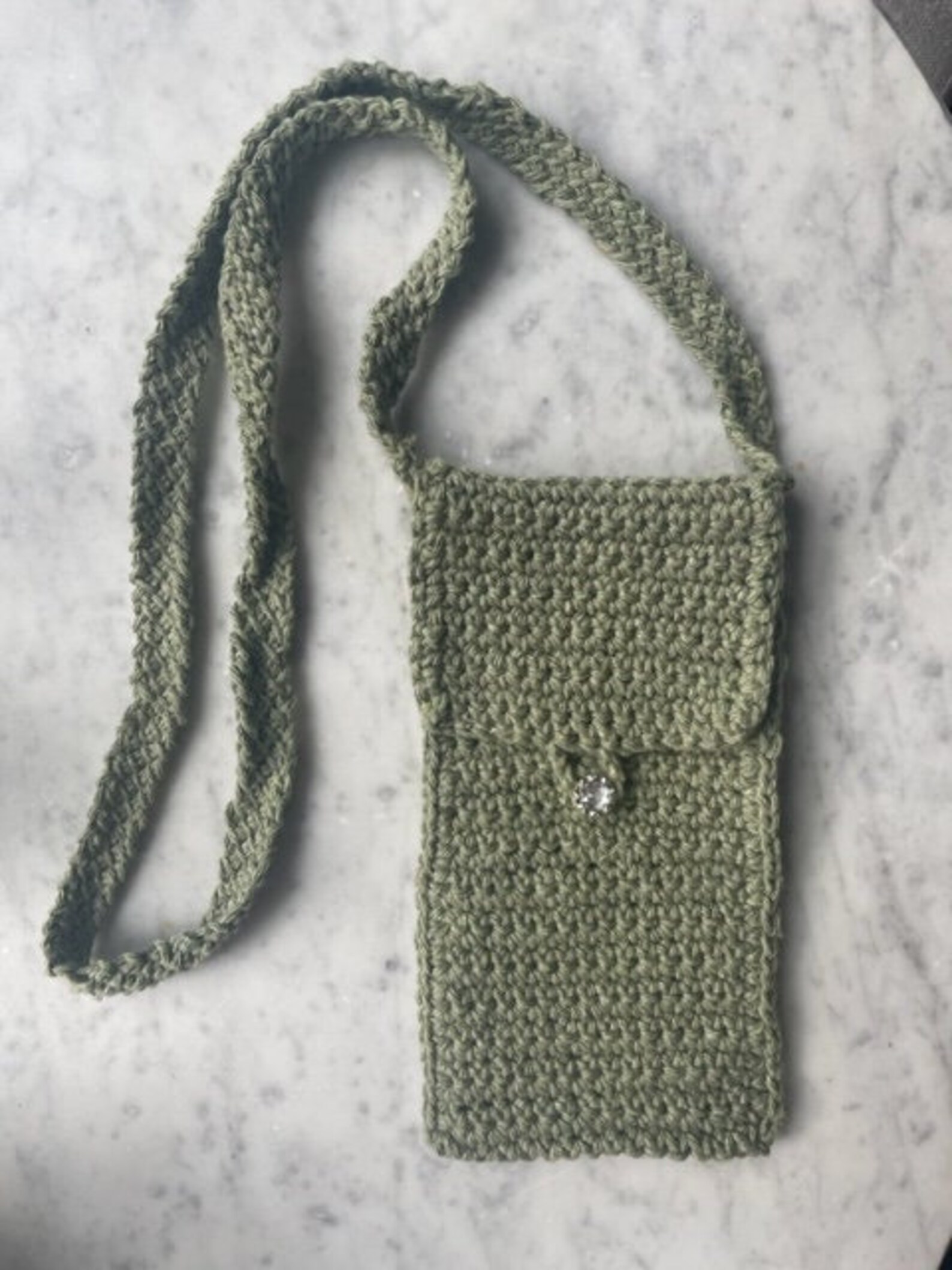 Handmade / Crochet / Sage Green Purse - Etsy