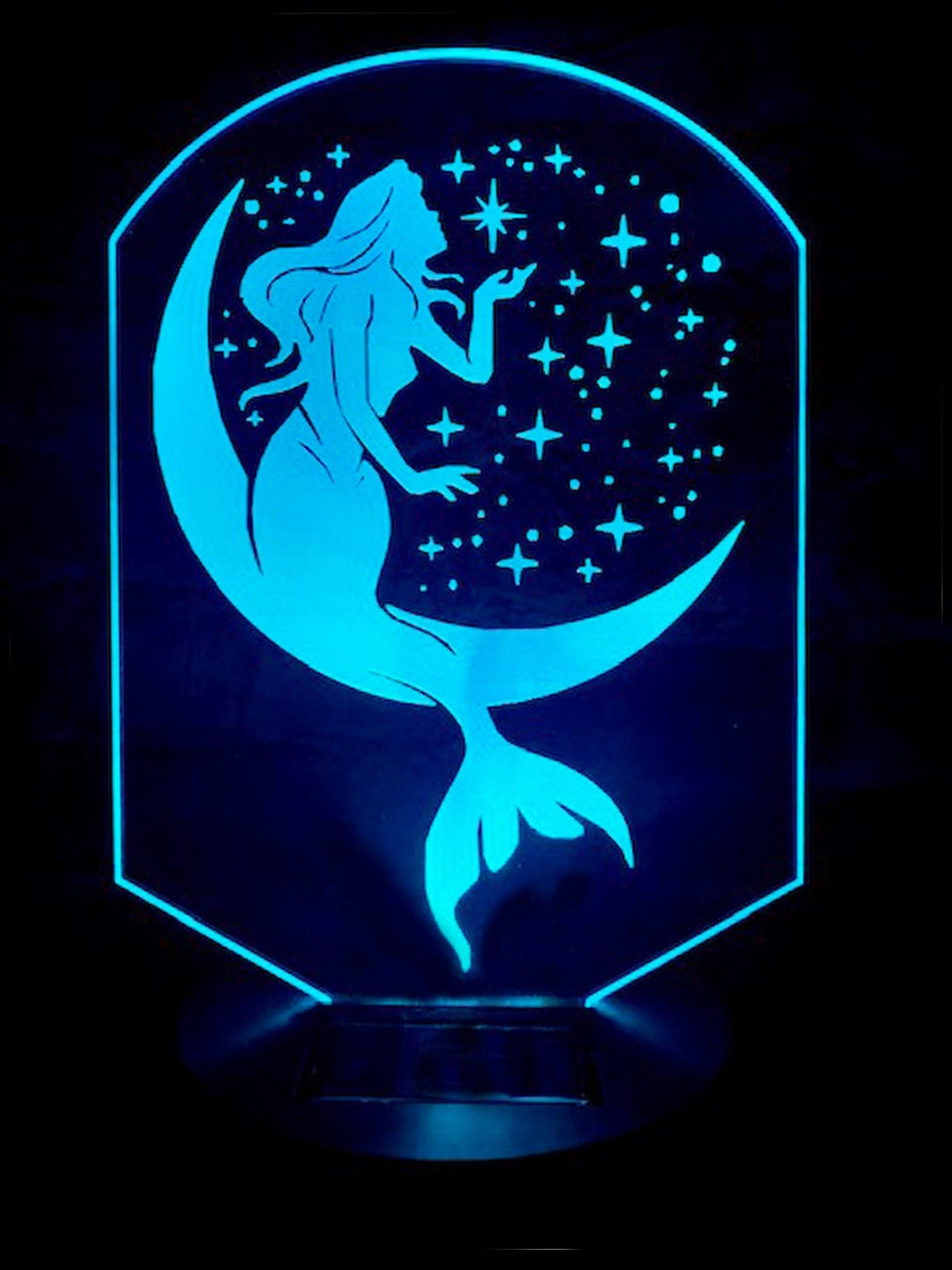 Mermaid Garden LED Light, Garden Light, Mermaid Light, Garden Sign ...