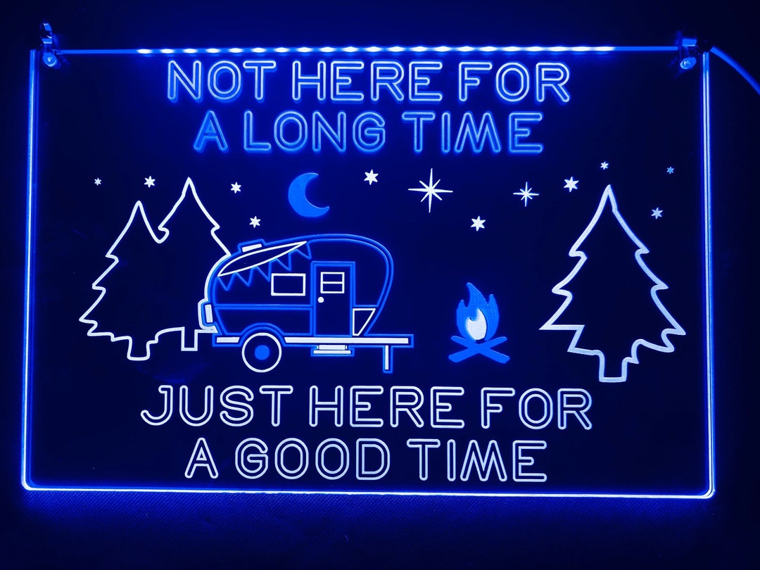 CAMPING Led Sign, Personalized Camping Sign, LED Camping Sign - Etsy