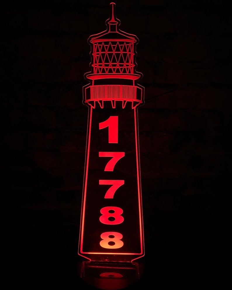 Personalized Solar House Number Sign Solar Light up RGB Sign - Etsy