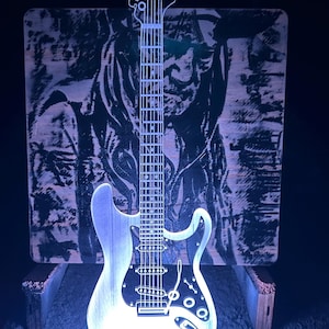 Guitar Night Light or Center Piece - 3D LED Lamp - Light for Electric ...