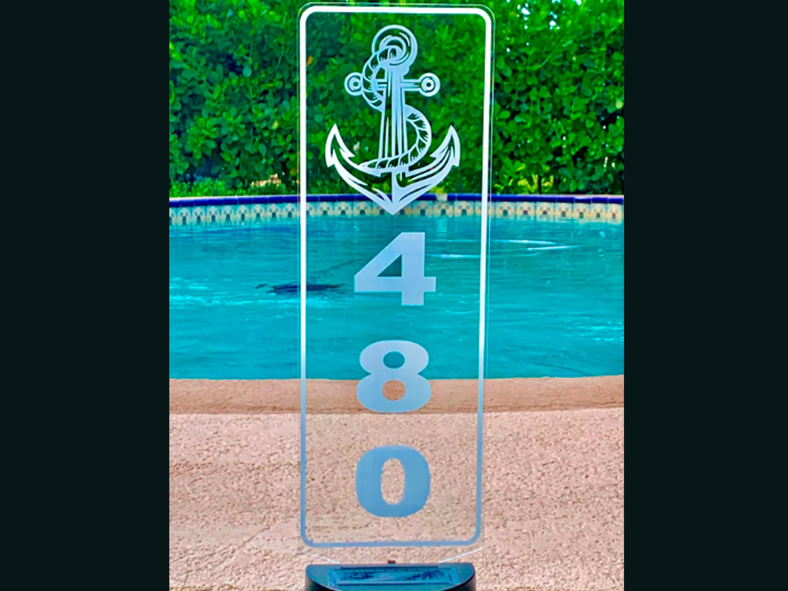 Personalized Solar Address Number Sign Solar Light RGB Sign - Etsy