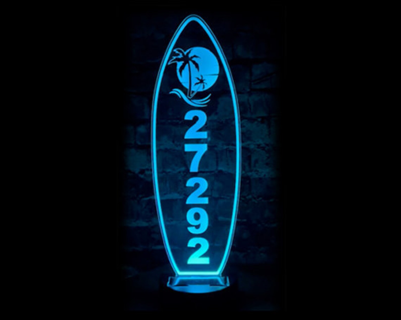 Personalized Solar House Number Sign Solar Light up RGB Sign - Etsy