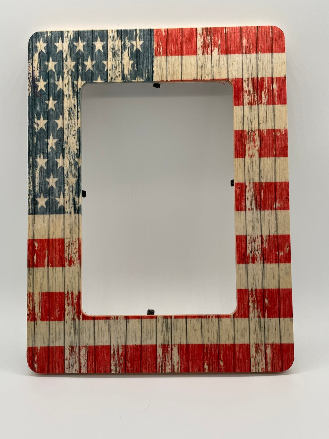 Wooden American Flag Picture Frame - Etsy