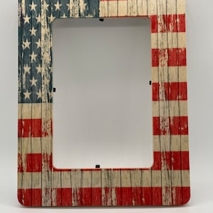 Wooden American Flag Picture Frame - Etsy