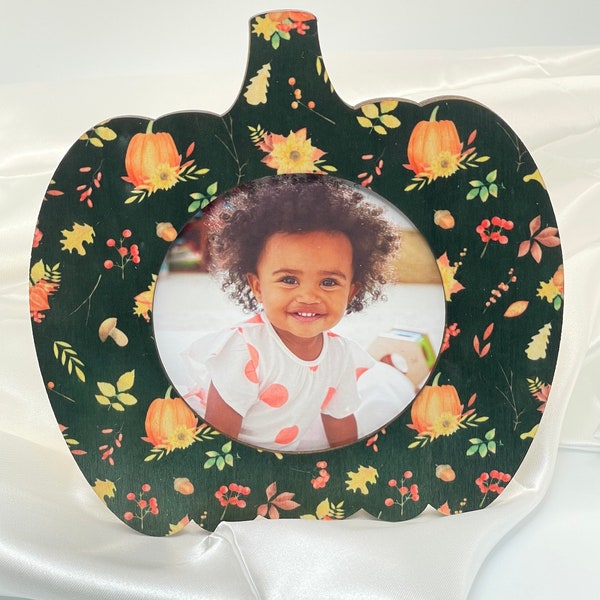 Fall Pumpkin Picture Frame - Etsy