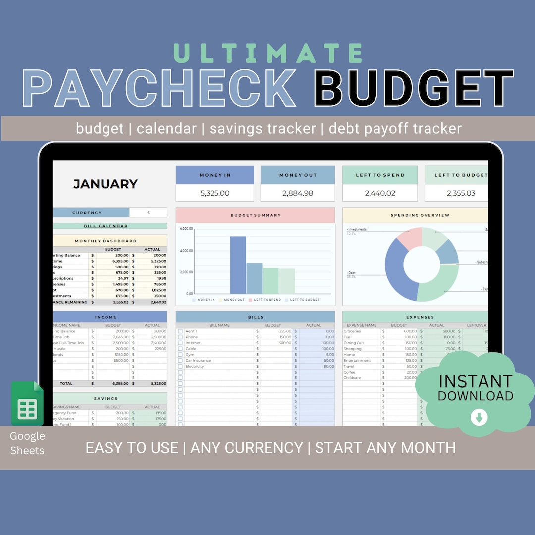 Plantilla de cheque de pago definitiva para Google Sheets ...