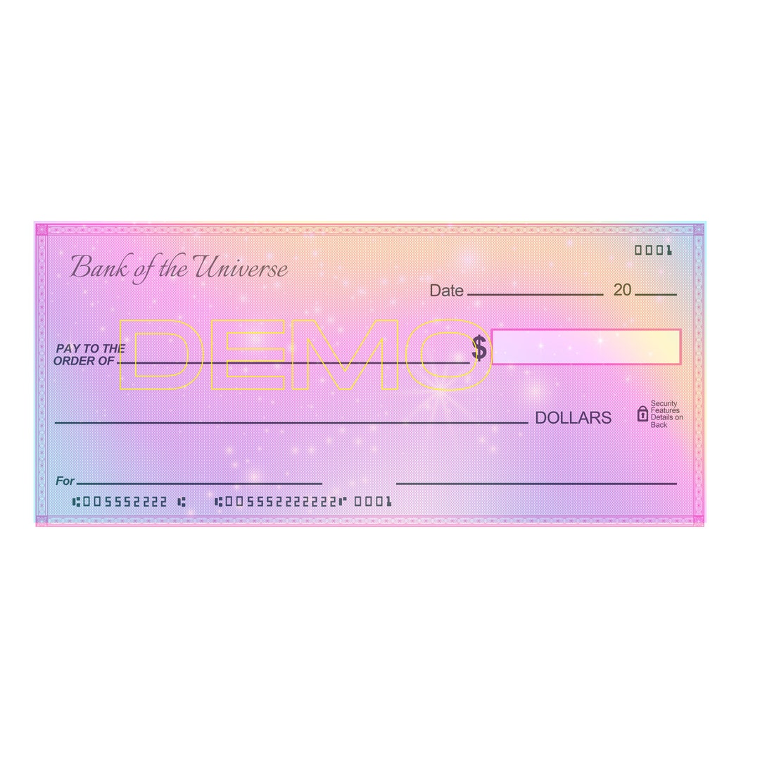 Manifestation Checks / 3 in 1 Page JPEG and PDF Instant Download ...