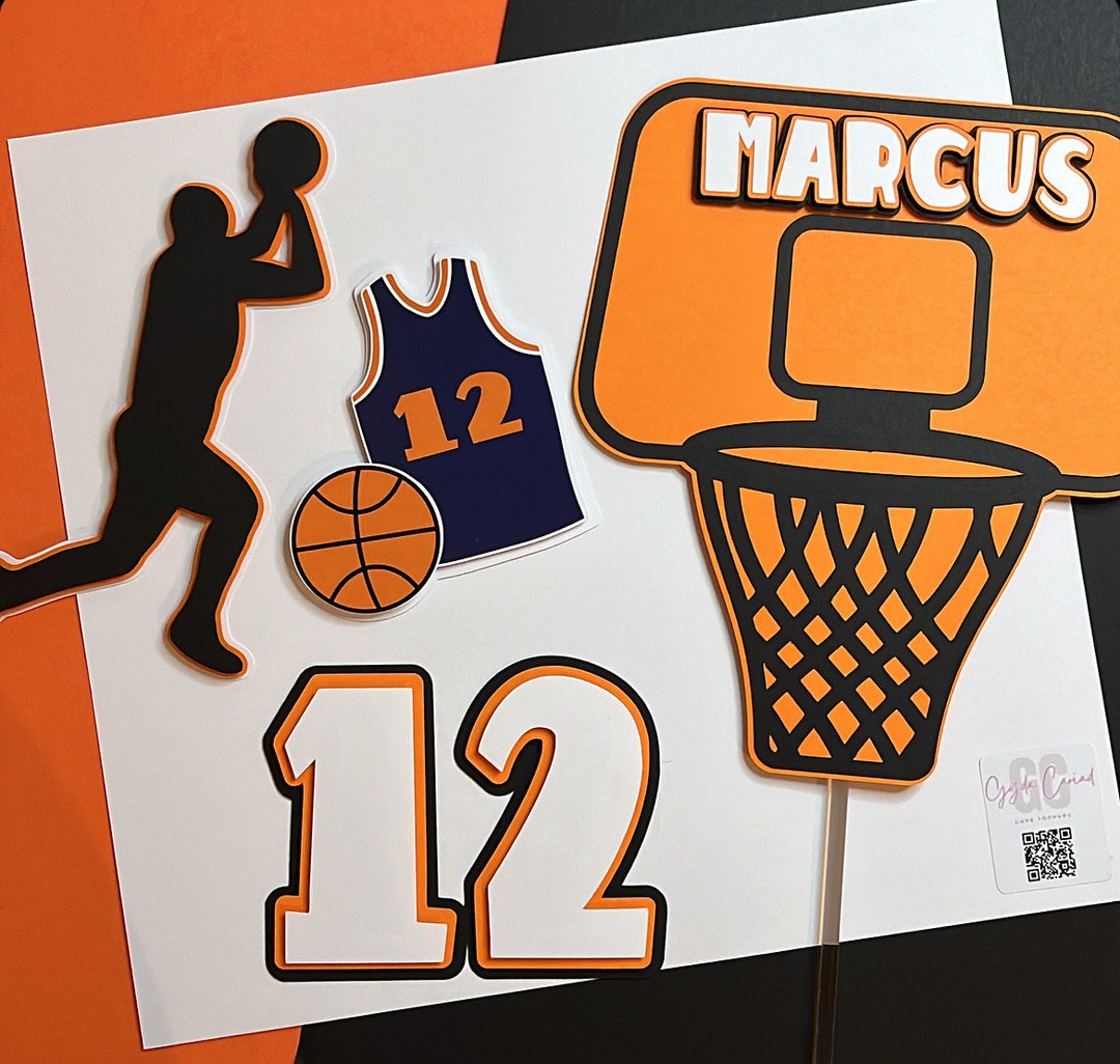Basketball Cake Toppers - Etsy