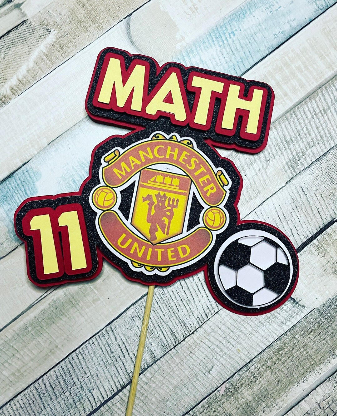 Manchester United Cake Topper - Etsy UK