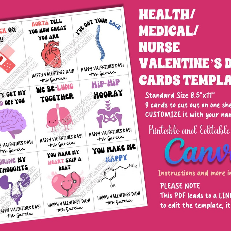 Medical Valentines - Etsy