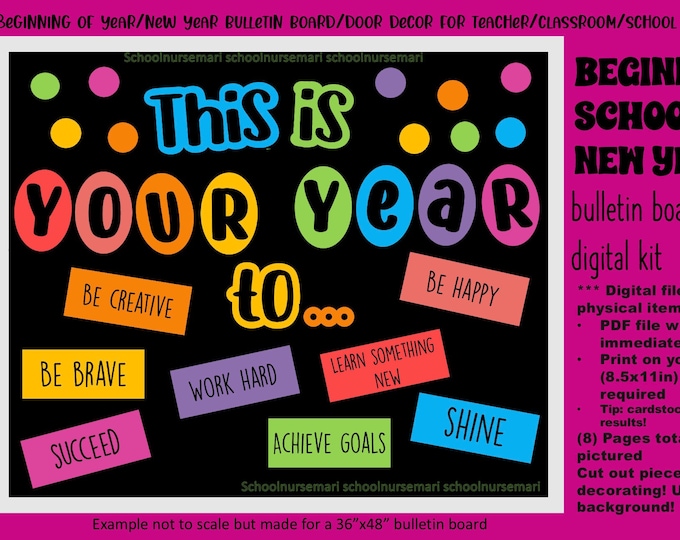 Welcome Back to School Bulletin Board and Door Kit- School Supplies ...