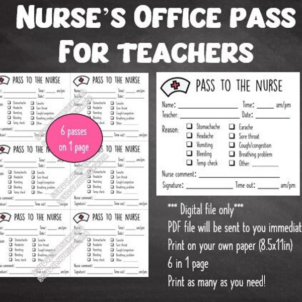 School Nurse Posters - Etsy