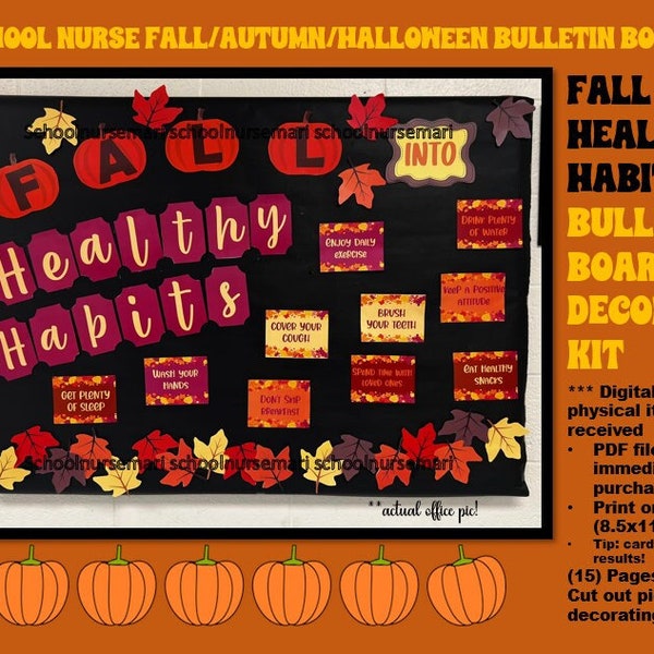 Fall Nurse Bulletin Boards - Etsy
