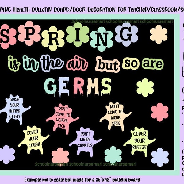 Spring Nurse Bulletin Board - Etsy