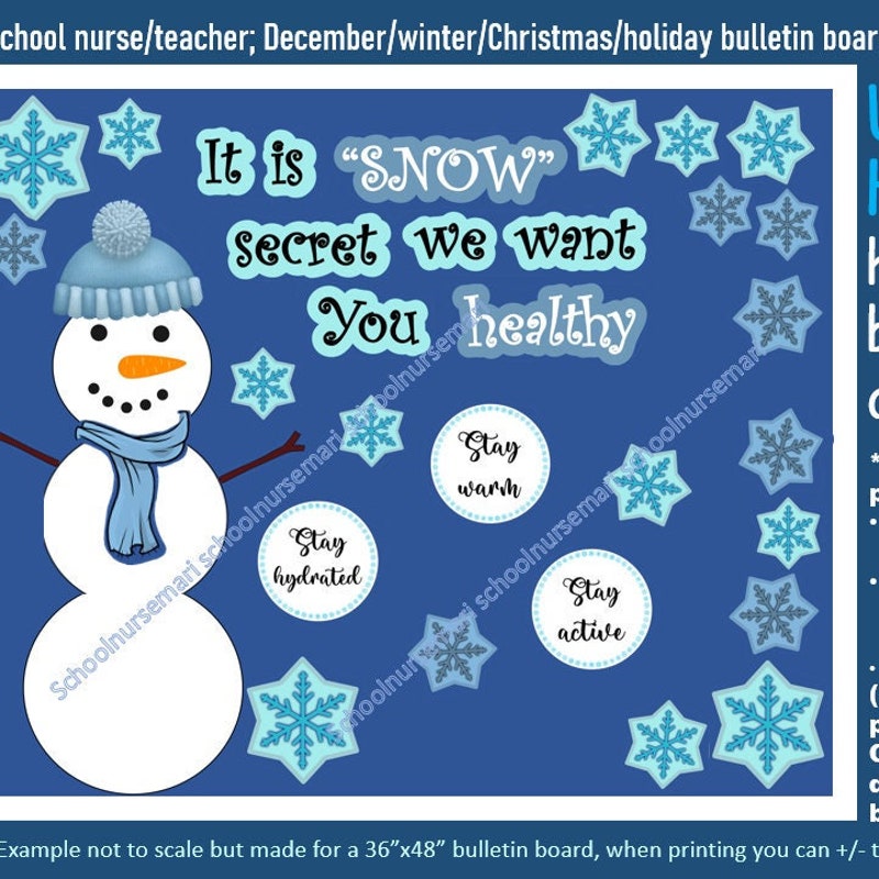 Winter Bulletin Board Kit - Etsy