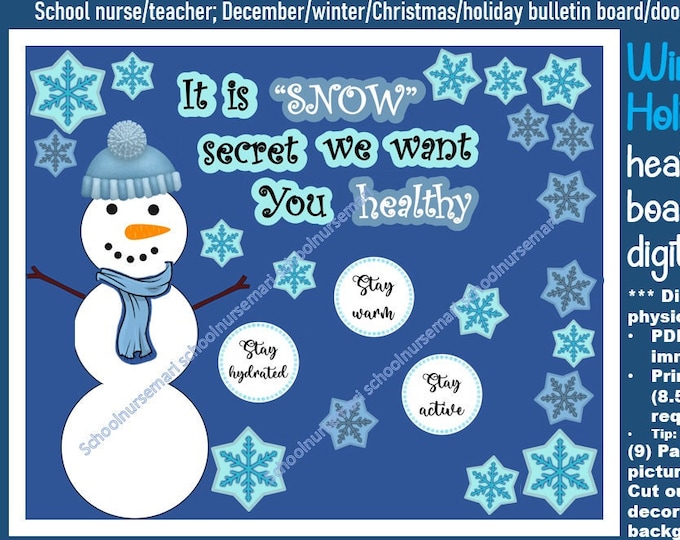 Nurse Bulletin School Nurse Bulletin Bulletin Board Kit - Etsy