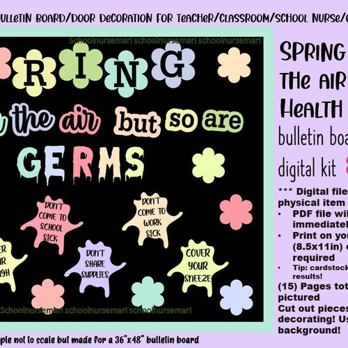 Fall Into Healthy Habits Bulletin Board/door Decor Kit for - Etsy