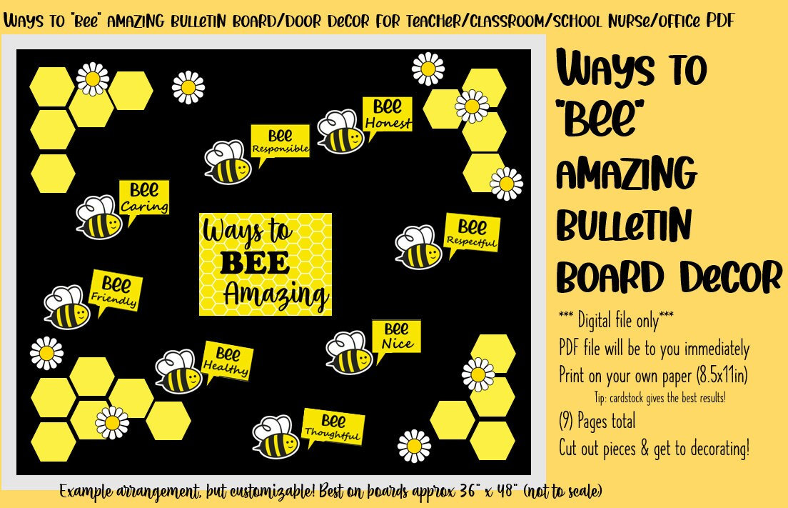 Ways to bee Amazing Bulletin Board Kit for - Etsy Australia