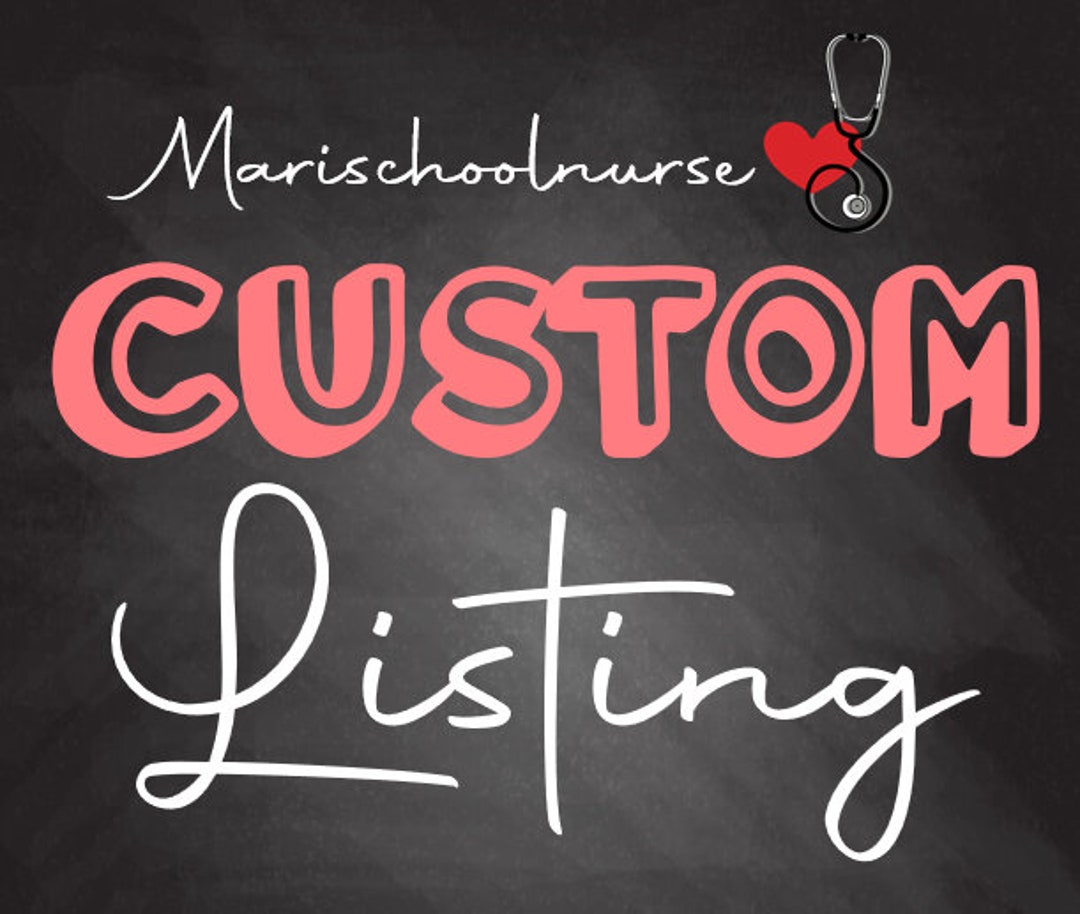 Custom Listing Purchase (only If You Have Received Confirmation From Me ...