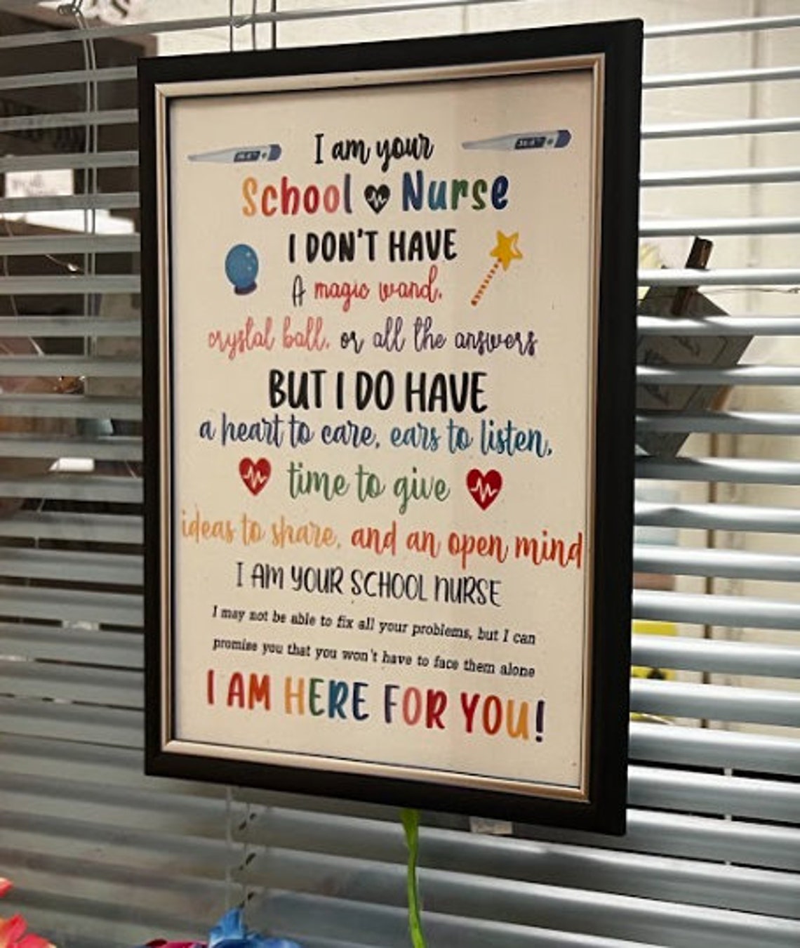 I Am Your School Nurse.... Clinic Sign for School Nurse, School Health ...