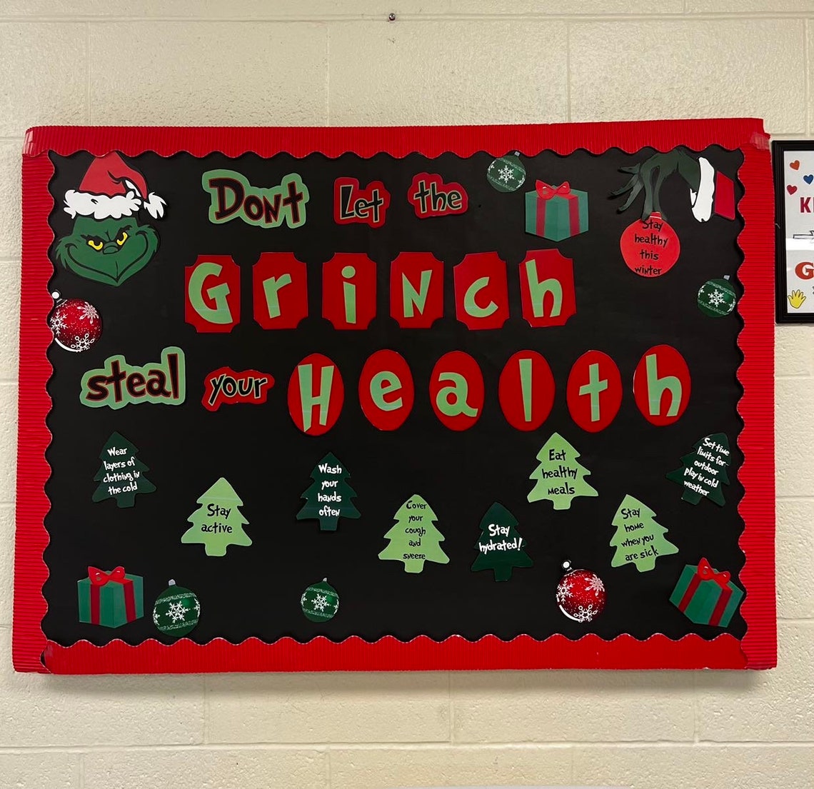 Christmas/december/winter Health Bulletin Board/door Decor Kit for ...