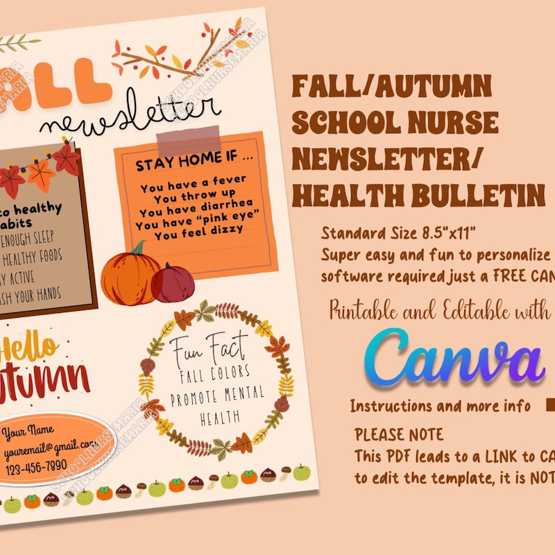 Fall Nurse Bulletin Boards - Etsy