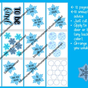 Winter/snow/holiday Kindness Bulletin Board/door Decor Kit for Nurses ...