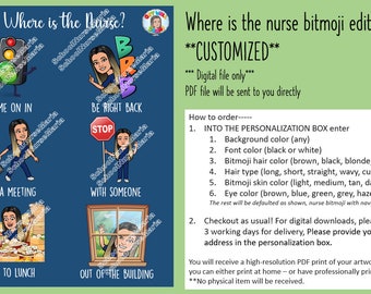 Bitmoji Nurse - Etsy