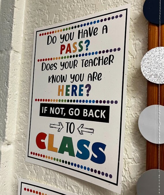 Do You Have A Pass Clinic Sign For School Nurse School Etsy