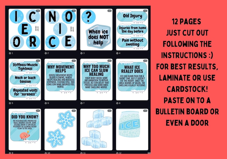 When to Use Ice Health Bulletin Board/door Decor Kit for Nurses' Office ...