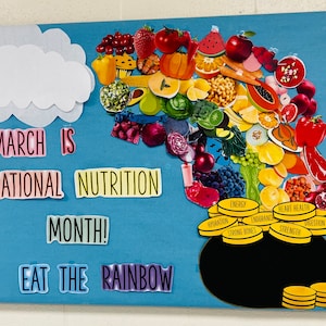 March/nutrition Month Bulletin Board/door Decor Kit for Nurses' Office ...