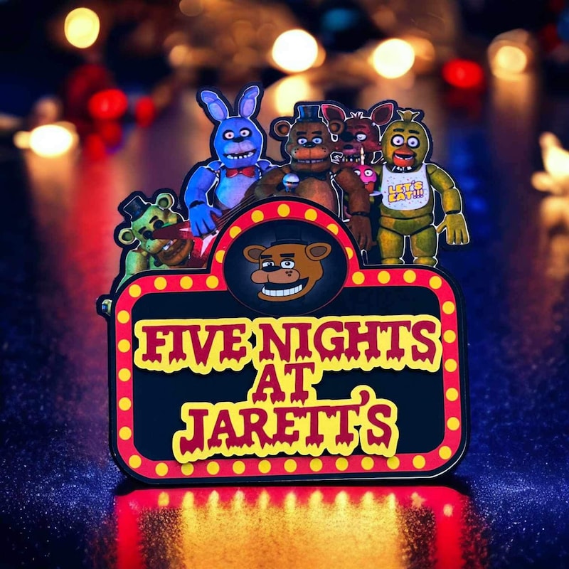Five Nights of Freddy Cutouts - Etsy