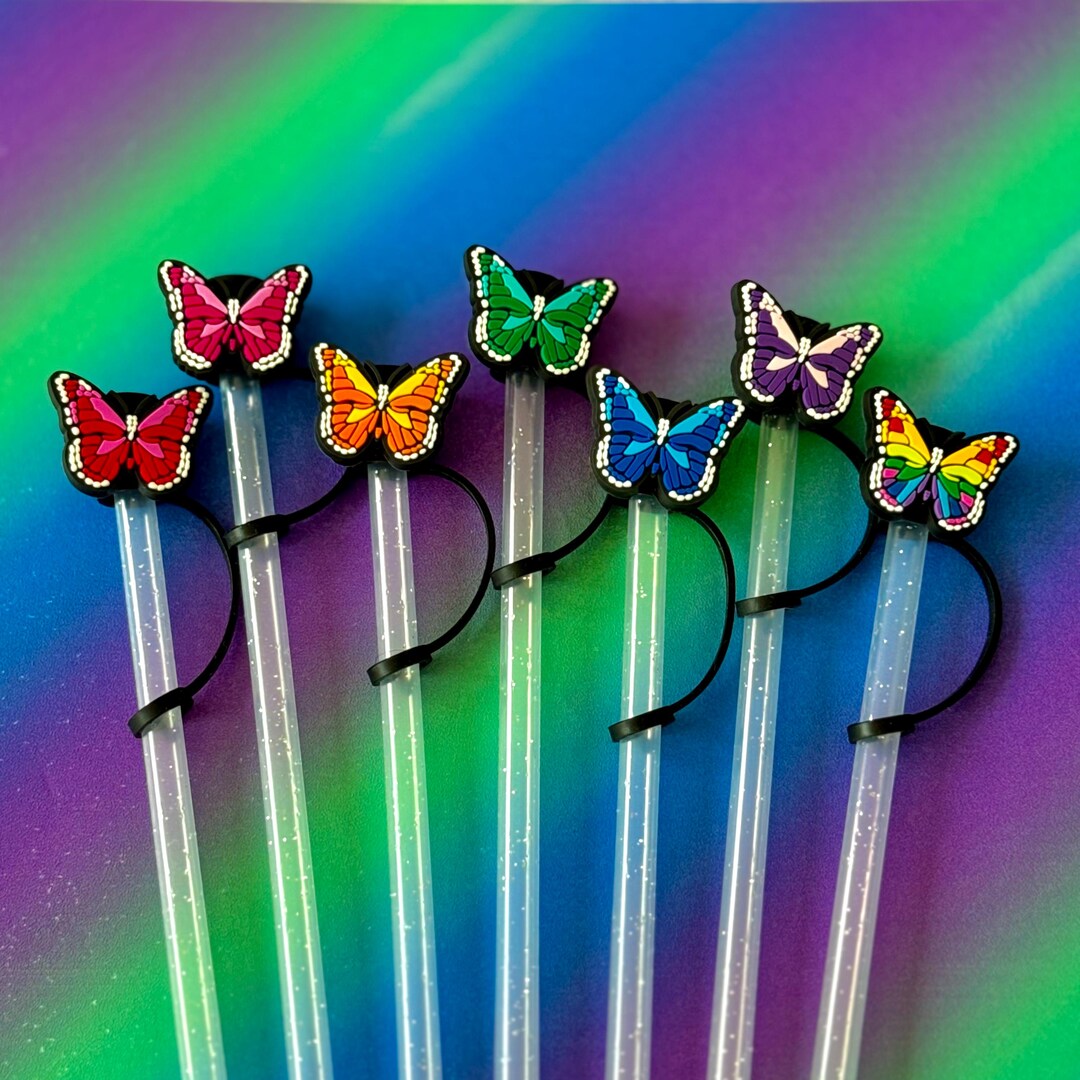 Butterfly Straw Topperstraw Topper for Stanley Cup, Water Bottle ...