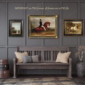 Dark Academia Frame Mockups: Interior Display (PSD, JPG) - Etsy