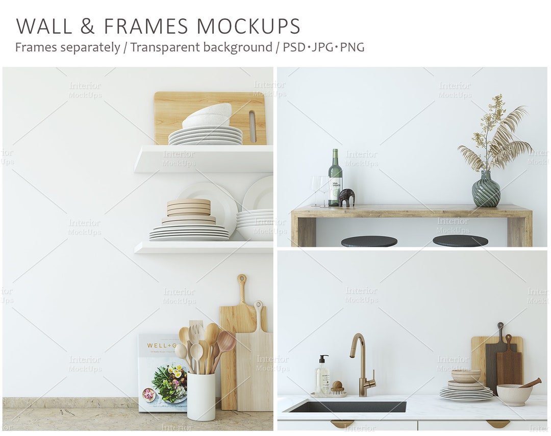 Modern Kitchen, Interior Mockup, Frame Mockup - Etsy