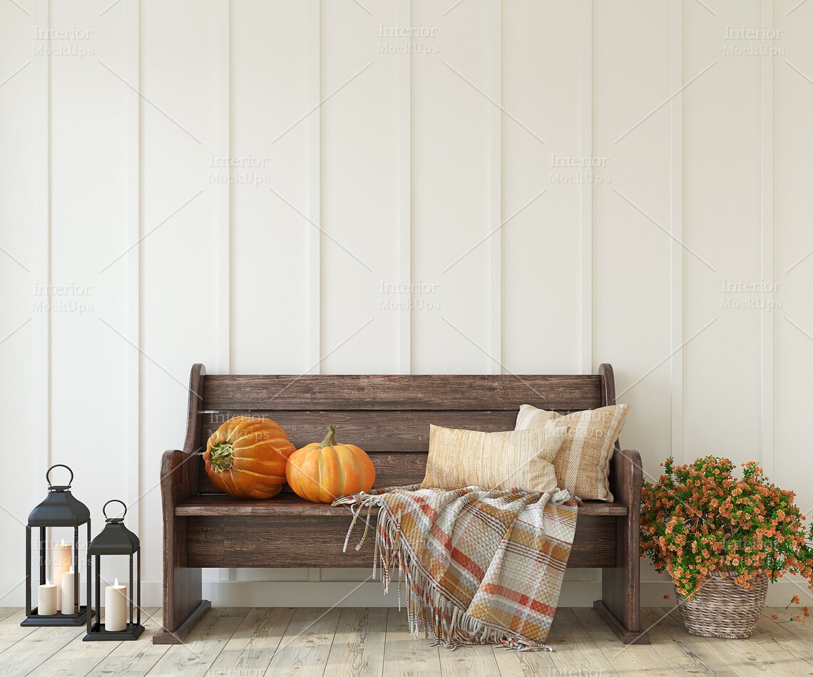 Fall Decor Frames Mockup: 6 Adjustable PSD PNG Frames (digital File) - Etsy