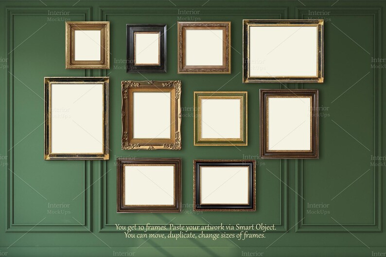 Dark Academia Frame Mockups: Interior Display (PSD, JPG) - Etsy