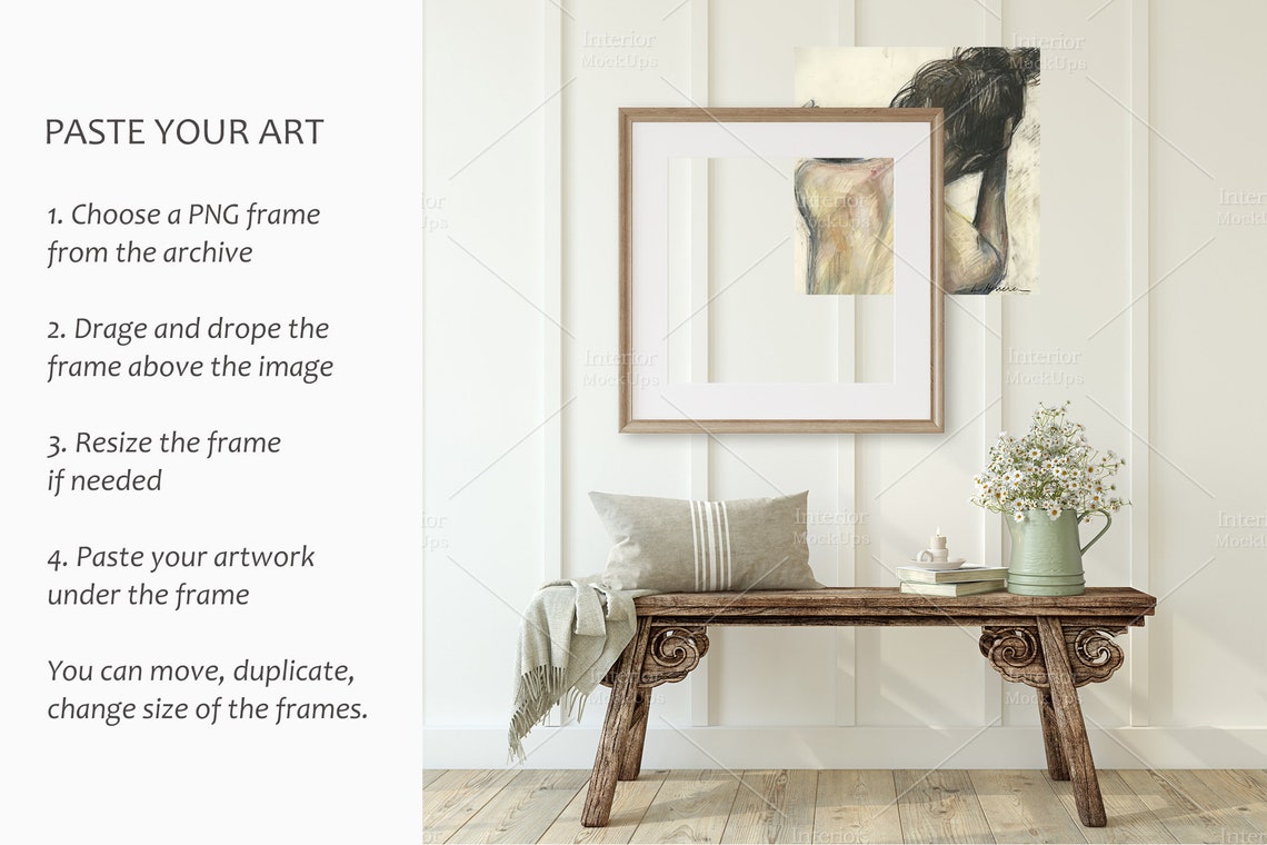 Movable PNG Frames Wide Wooden - Etsy