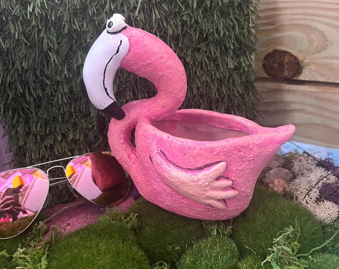 Flamingo Planter - Etsy